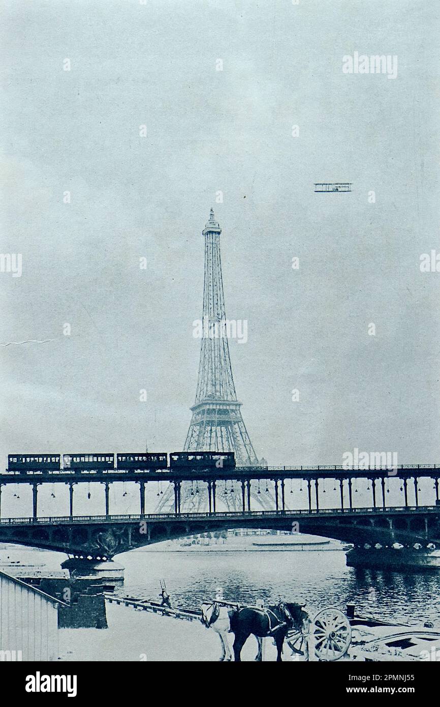 Comte de Lambert’s Great Flight Over Paris – with a bi-plane, the ...