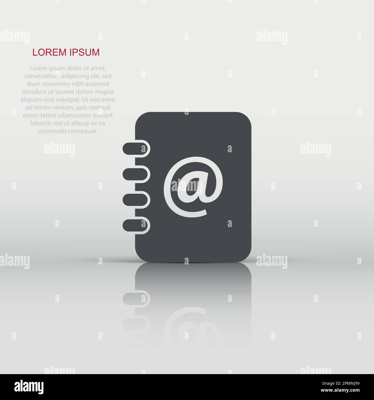 Address Book Icon Vector