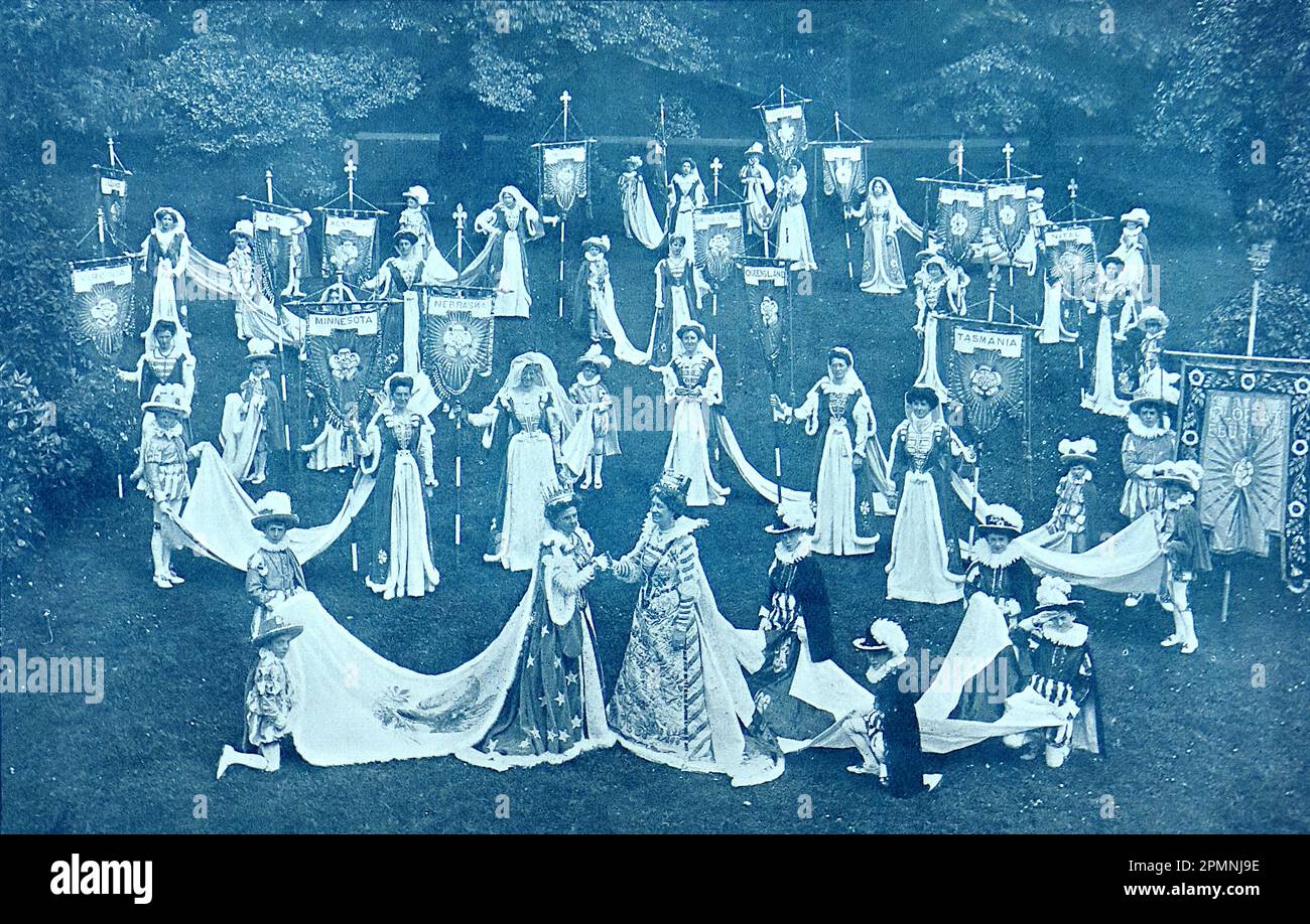 All the Yorks – a scene from the York Pageant, a charity event which ...