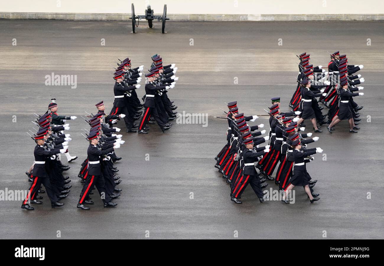 Officer Cadets parade during the 200th Sovereign's Parade at the Royal ...