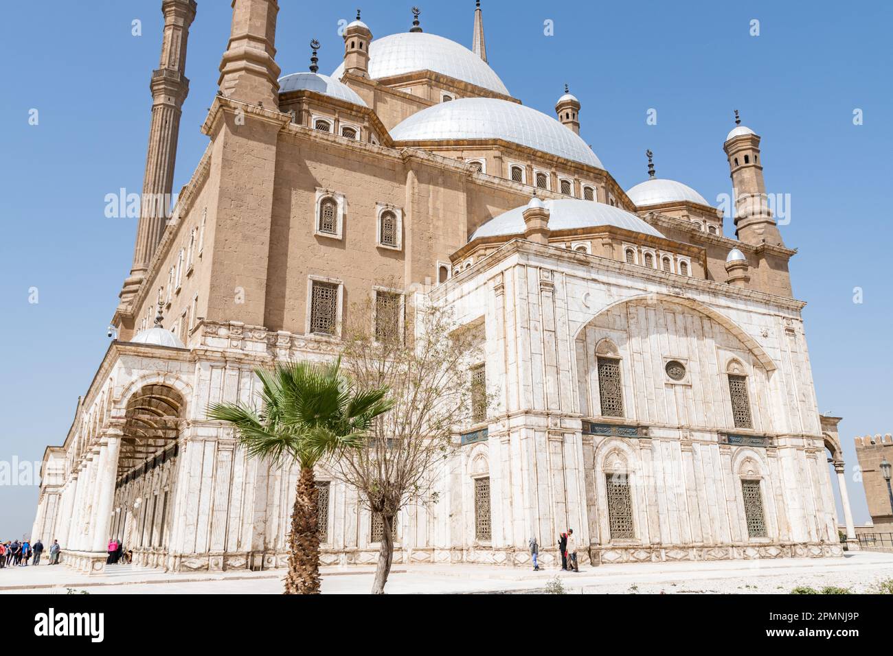 A view of the Cairo Citadel / Citadel Saladin fortress mosque in Cairo ...