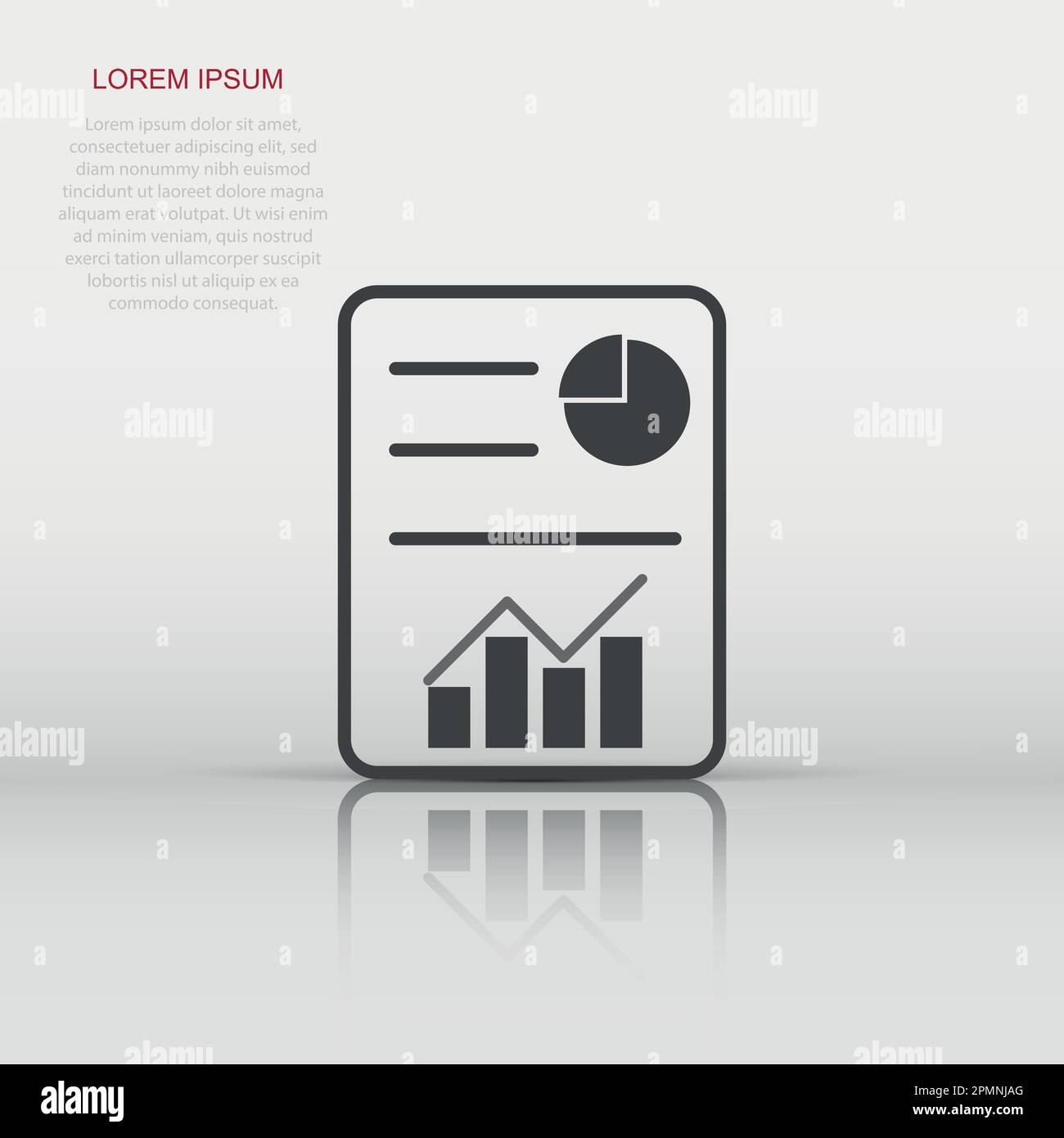 Checklist icon in flat style. Document check illustration pictogram. Diagram graph sign business ...