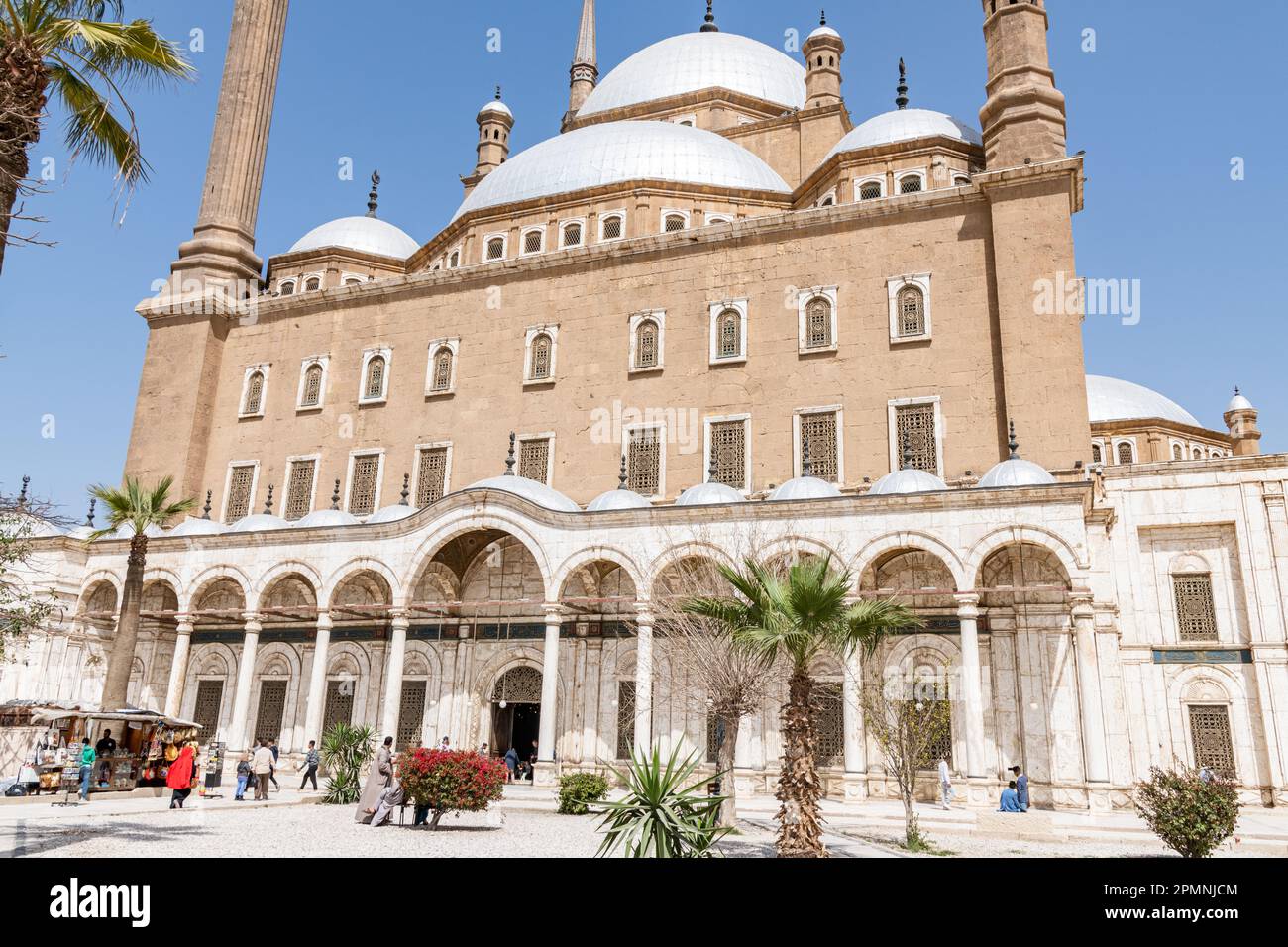 A view of the Cairo Citadel / Citadel Saladin fortress mosque in Cairo ...