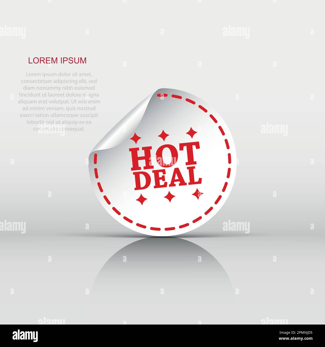 Hot deal stickers. Vector illustration on white background Stock Vector ...