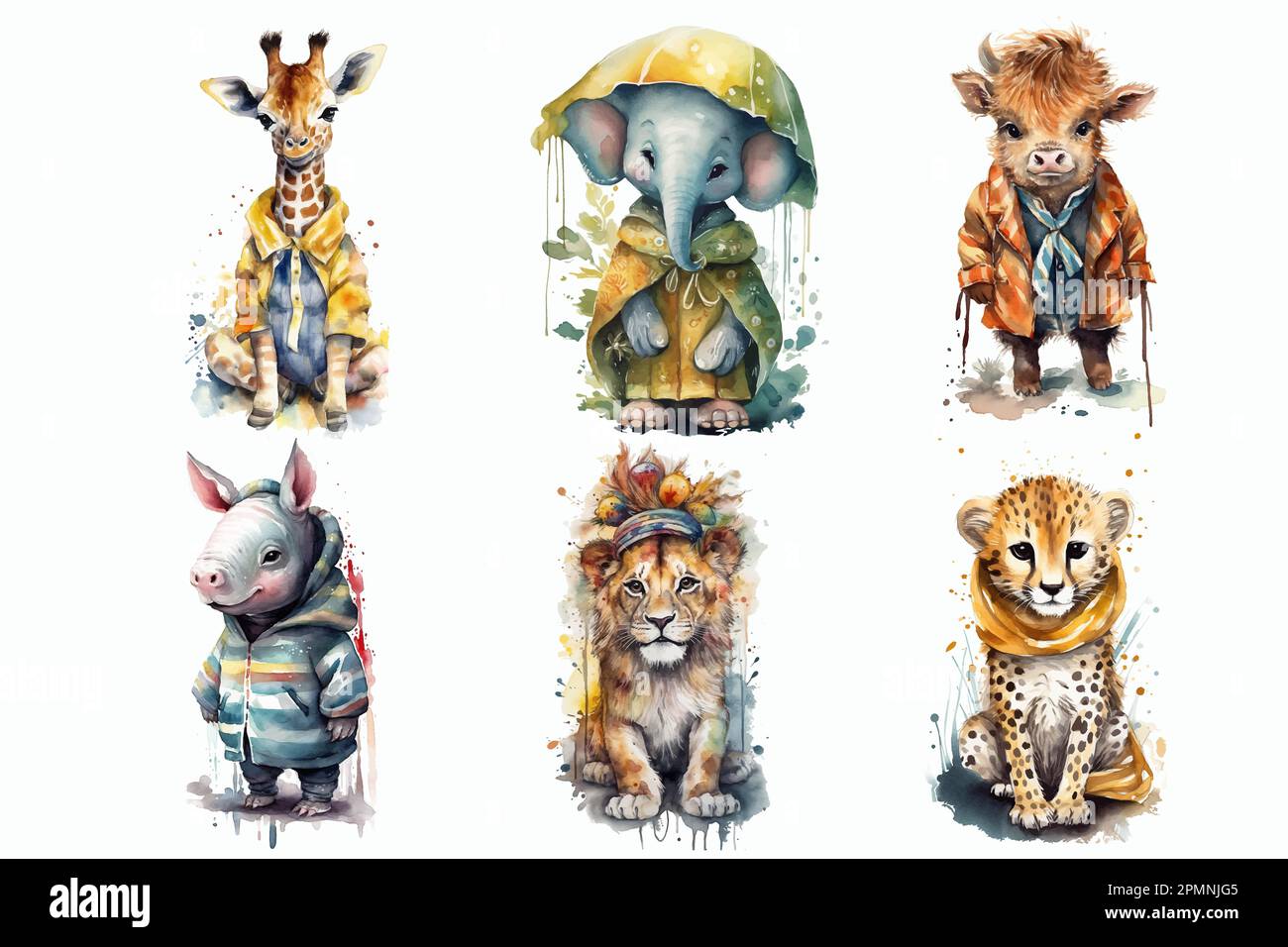 African savanna elephant bull Stock Vector Images - Alamy