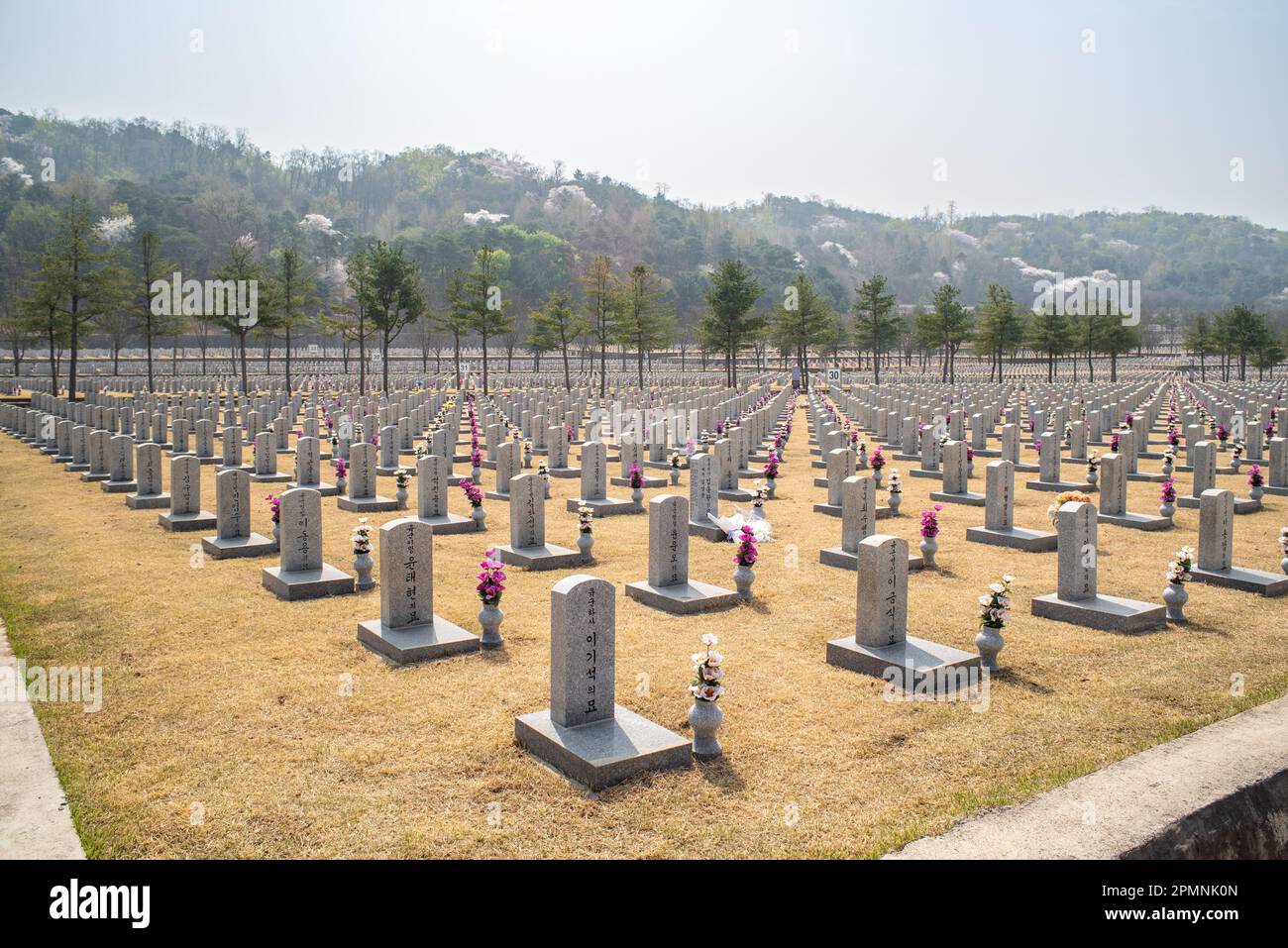 Seoul National Cemetery of Korean veterans in Seoul South Korea on 1 ...