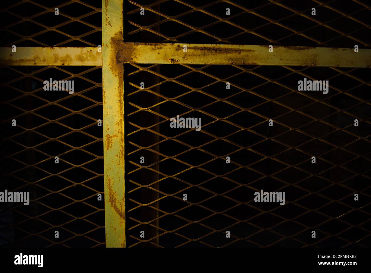 fence in the night Stock Photo - Alamy