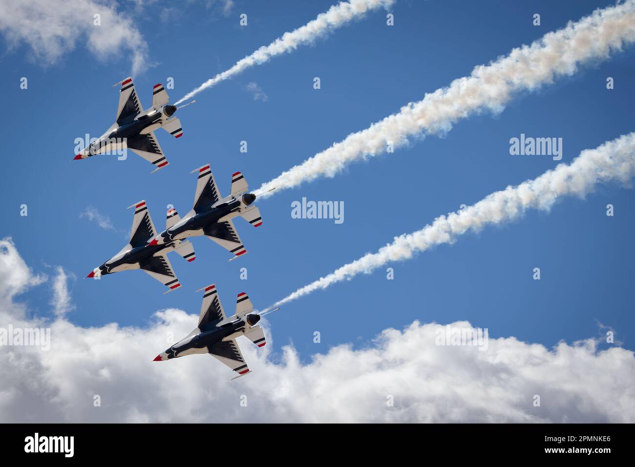 The US Air Force Thunder Birds perform at the 2023 Thunder and ...