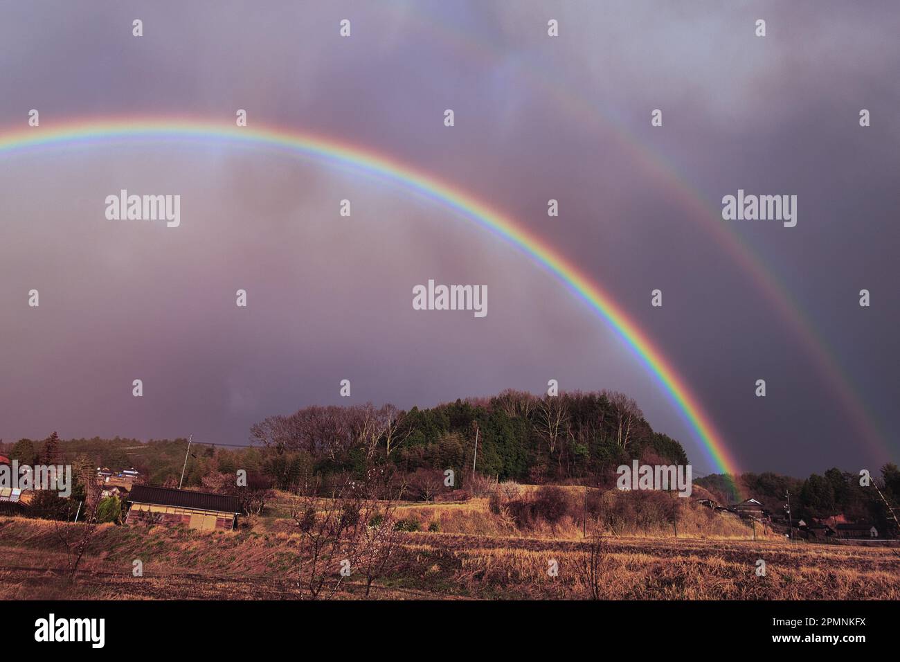 Two rainbows hi-res stock photography and images - Alamy