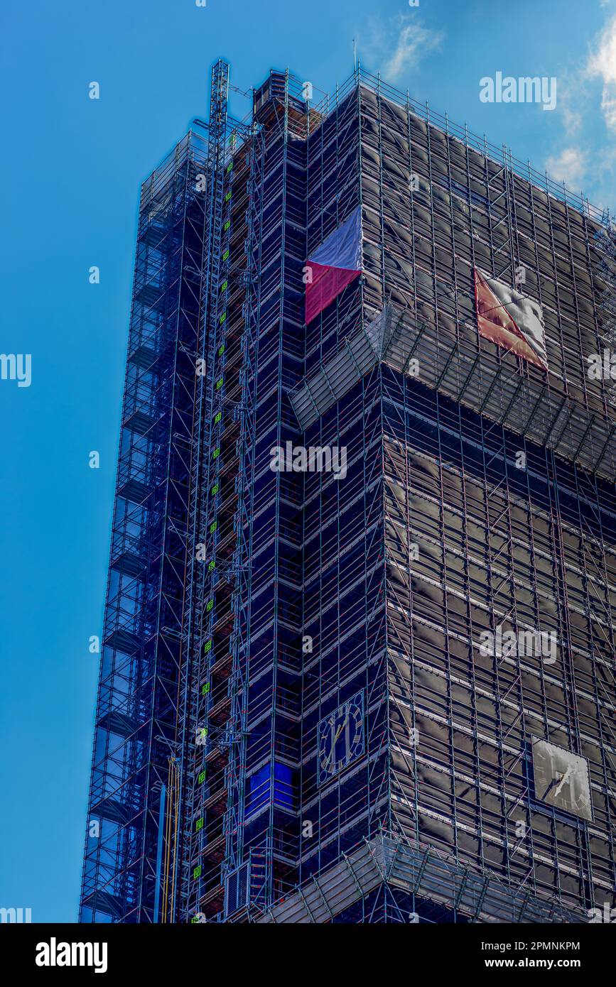 The tower of the Dom cathedral in Utrecht, Netherlands under the ...