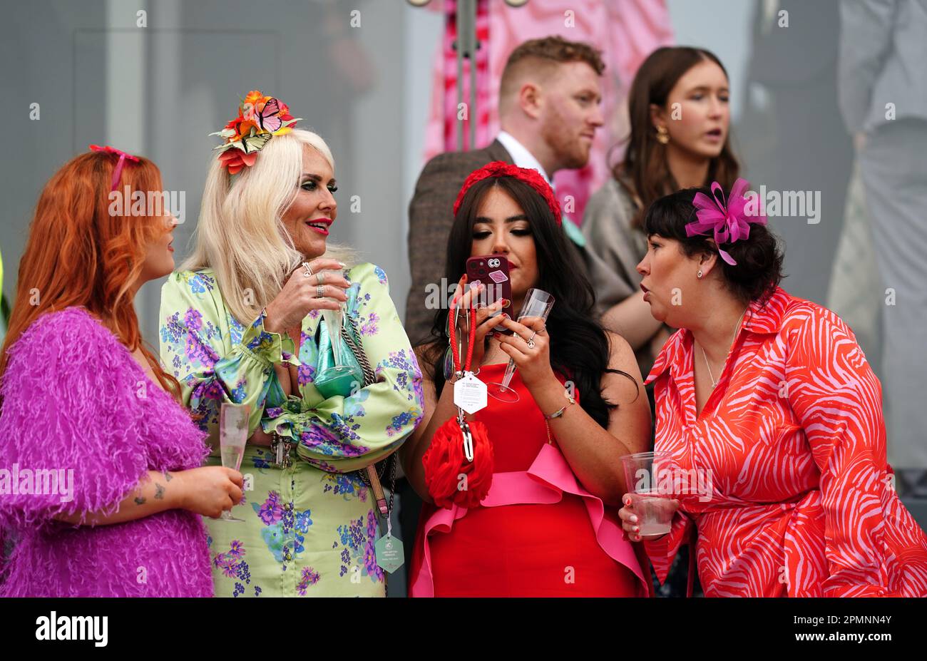 Race goers brave the weather during day two of the Randox Grand ...