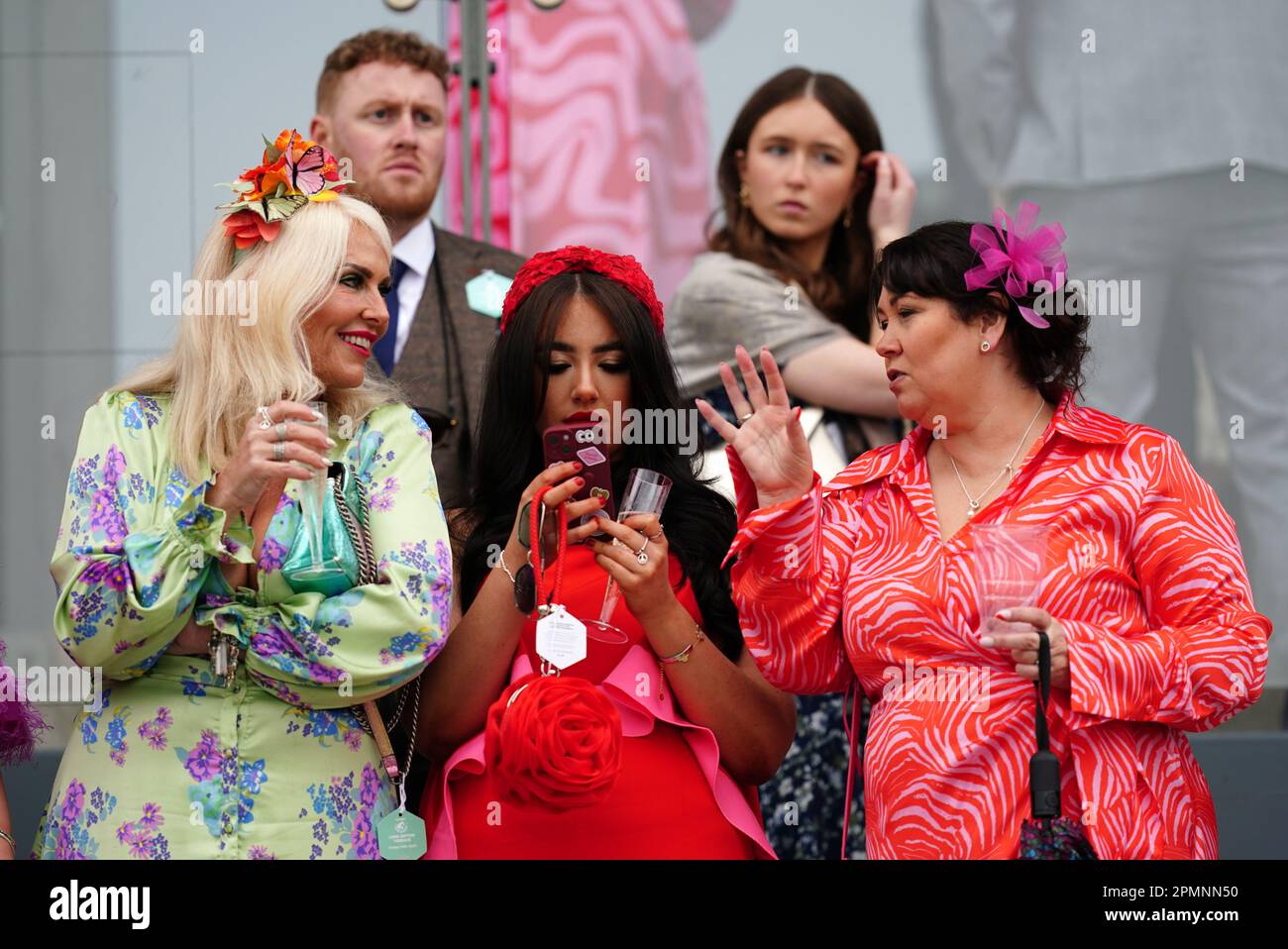 Race goers brave the weather during day two of the Randox Grand ...