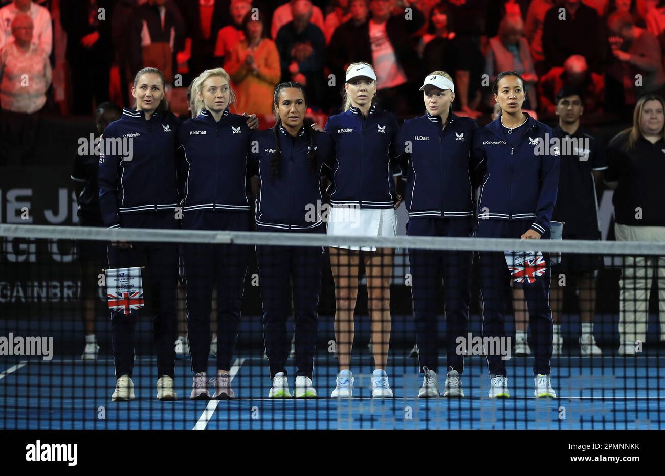Great Britain line up ahead of the Billie Jean King Cup qualifying ...
