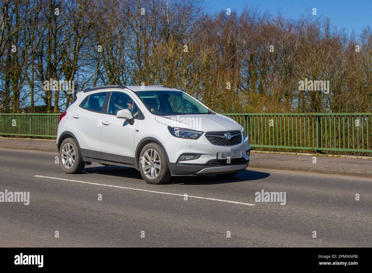 2018 White Vauxhall Mokka X Elite NAV Turbo S; Vehicular traffic moving ...