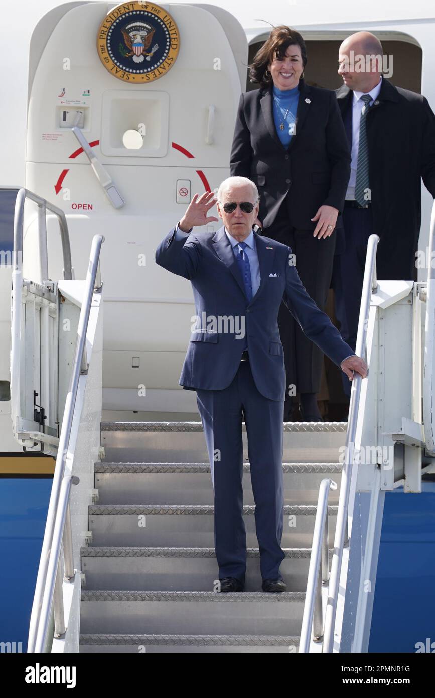 US President Joe Biden arrives at Ireland West Airport Knock, in County ...