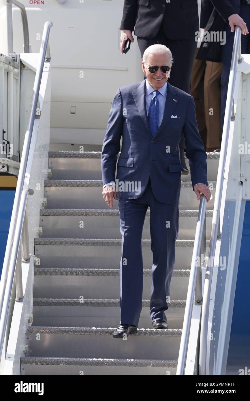 US President Joe Biden arrives at Ireland West Airport Knock, in County ...