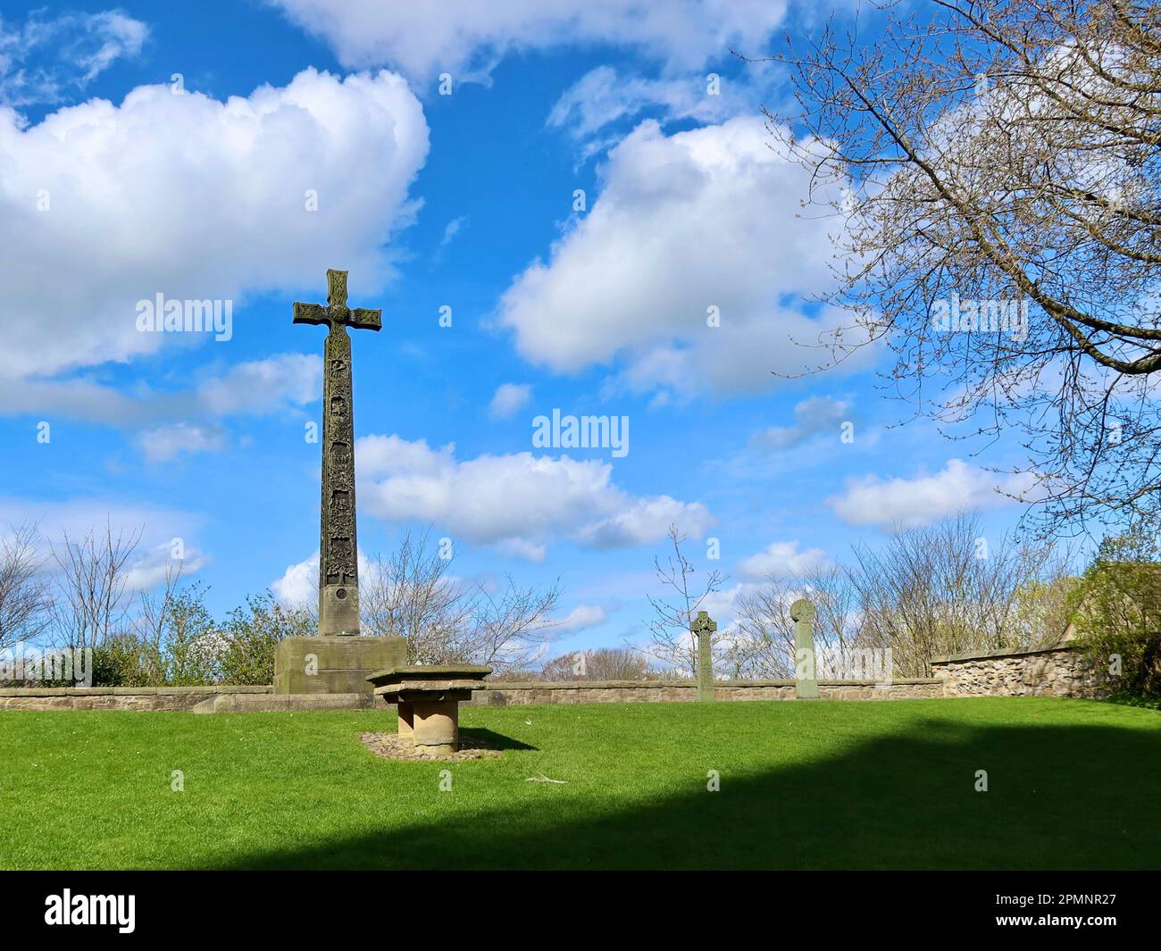 Durham, UK - 14 April 2023 : Bright spring day in the city centre ...