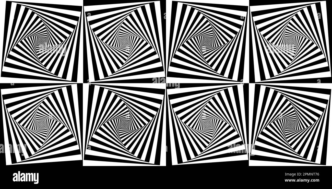 Seamless trippy psychedelic vintage mid century modern geometric ...