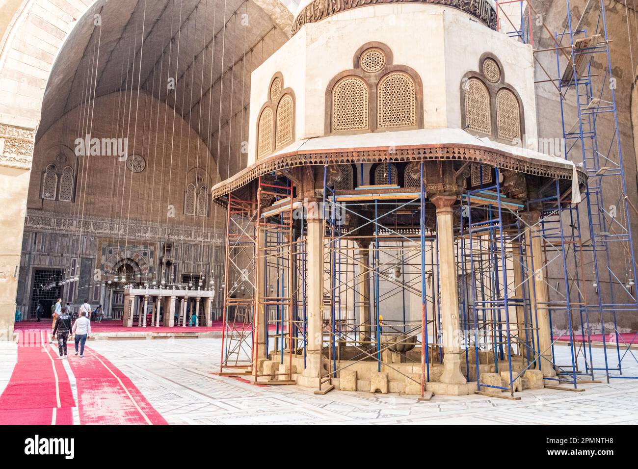The ablution fountain in the courtyard of Mosque-Madrasa of Sultan ...