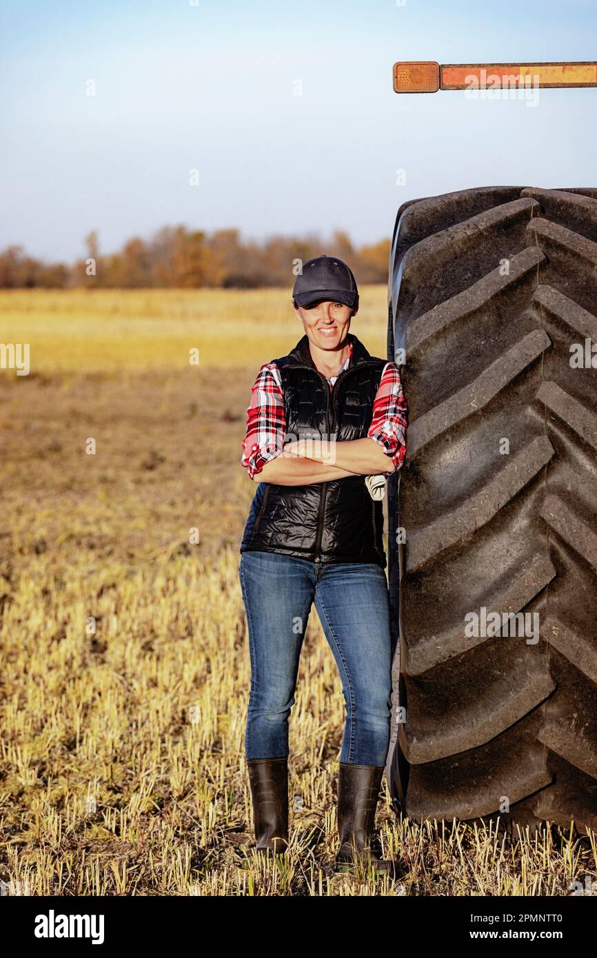 Farmer posing with tractor hi-res stock photography and images - Alamy