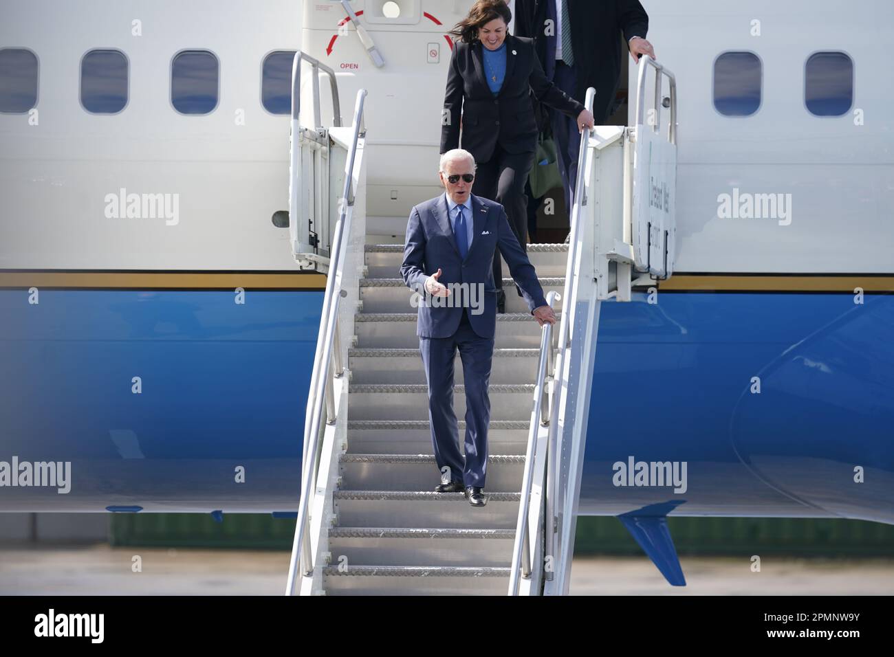 US President Joe Biden arrives at Ireland West Airport Knock, in County ...