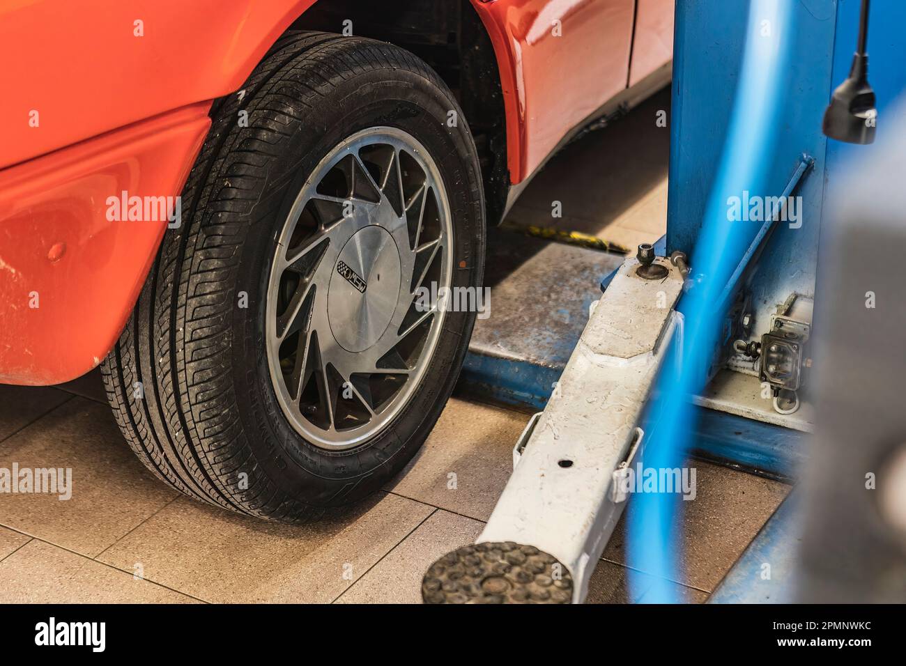 Milan, Italy 11 april 2023: Classic Talbot Matra Murena car being ...