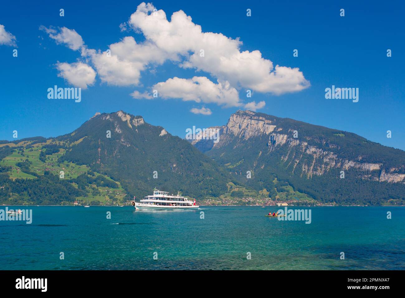 Old town of Spiez, Lake Thun, Alps, Switzerland Stock Photo - Alamy