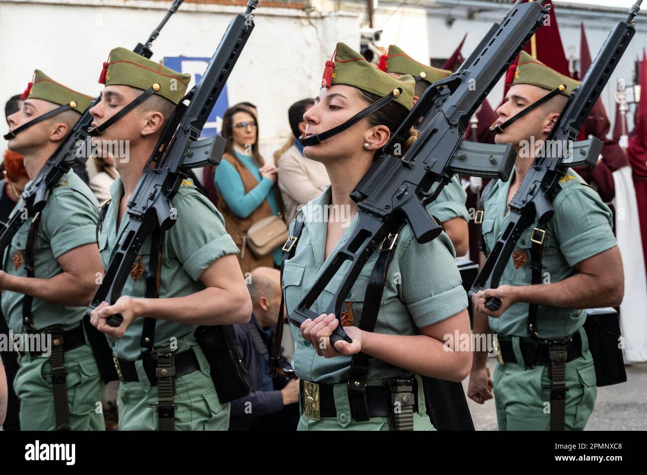 Members of the Spanish Foreign Legion march during a Good Friday ...