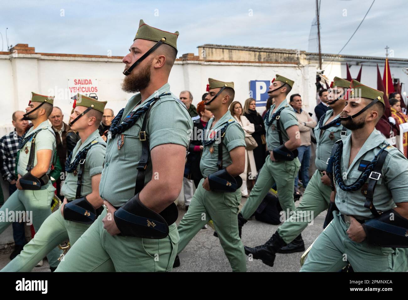 Members of the Spanish Foreign Legion march during a Good Friday ...