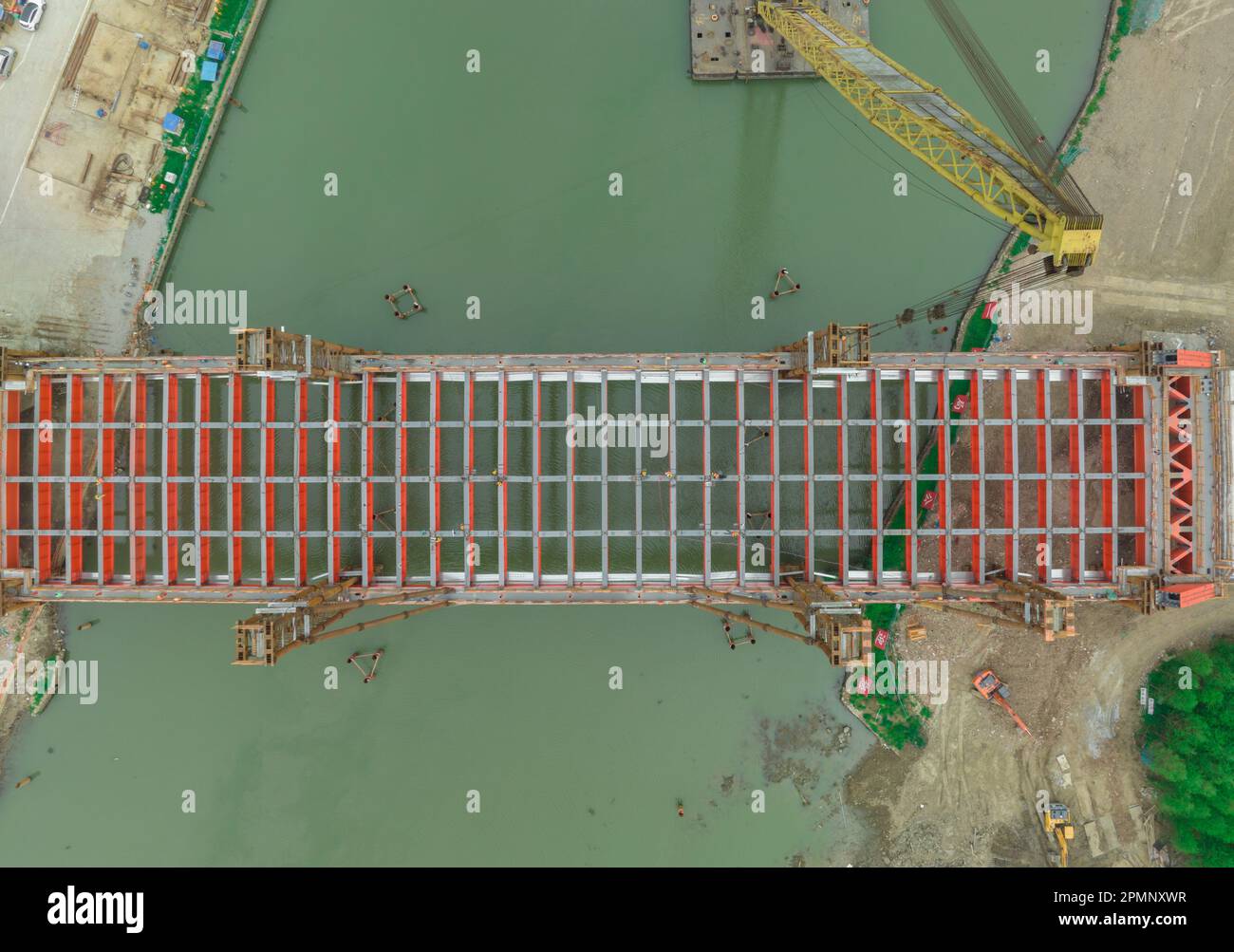 KUNSHAN, CHINA - APRIL 14, 2023 - Aerial photo shows workers at the ...
