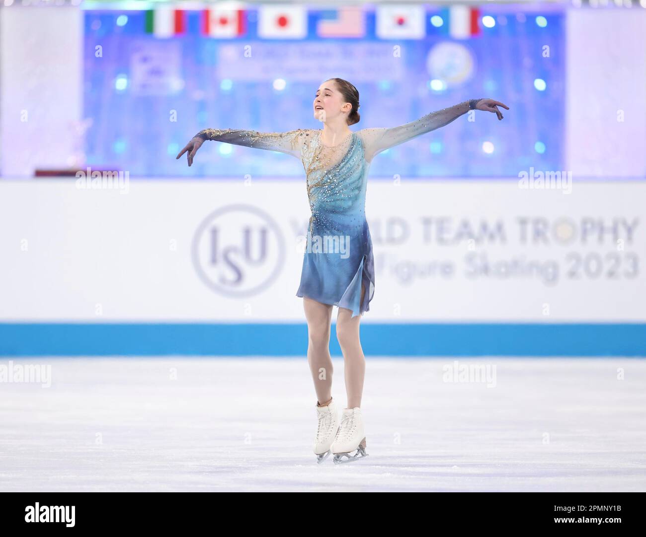 Isabeau LEVITO of United States performs during wonen's free skating of ...