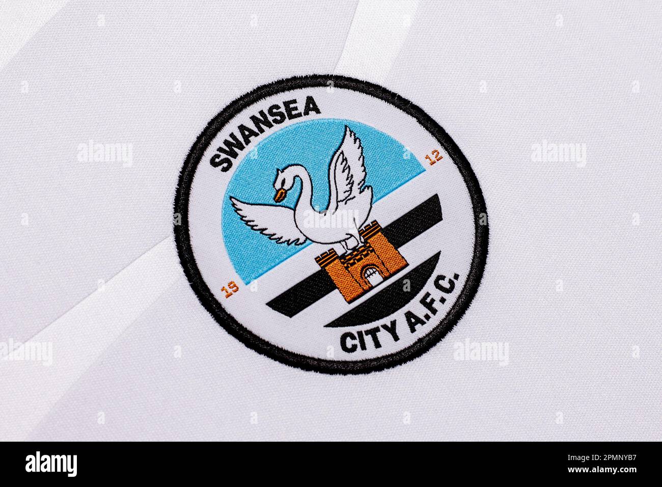 Close up of Swansea City FC badge Stock Photo - Alamy