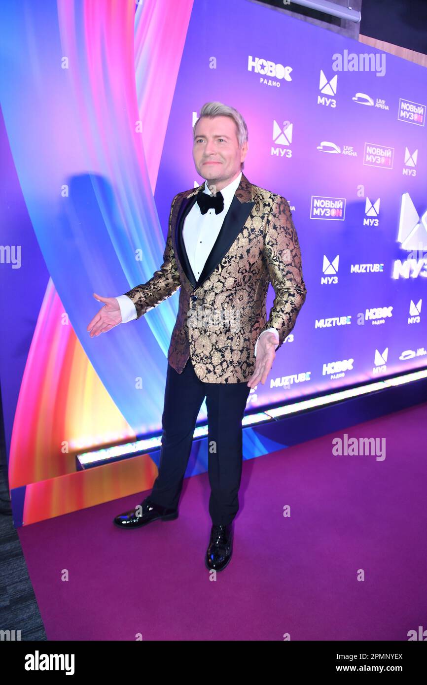 Moscow. Singer Nikolai Baskov at the 'New MuzON' freshman festival at ...