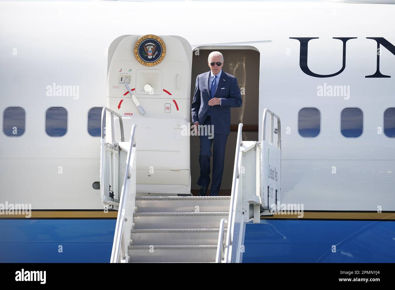 US President Joe Biden arrives at Ireland West Airport Knock, in County ...