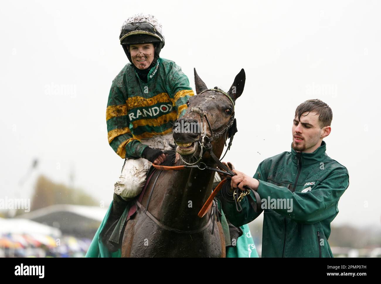 Rachael Blackmore celebrates winning the Poundland Top Novices' Hurdle ...