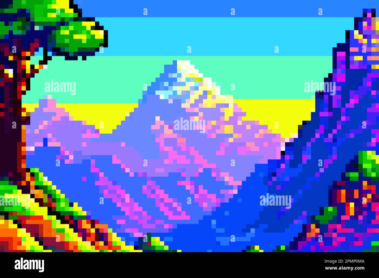 8bit sky Stock Vector Images - Alamy