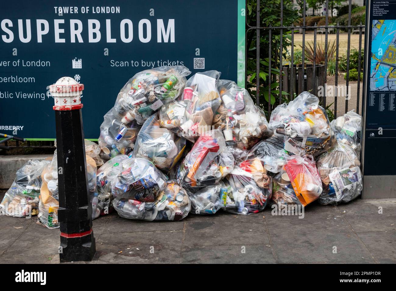 Piled up Rubbish in London Stock Photo - Alamy