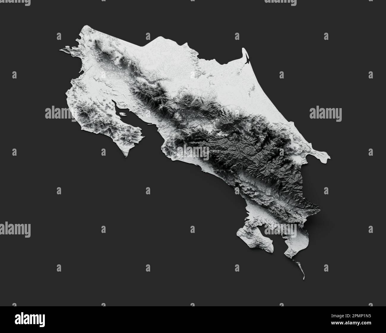 An illustration of a clay map on a black background Stock Photo - Alamy