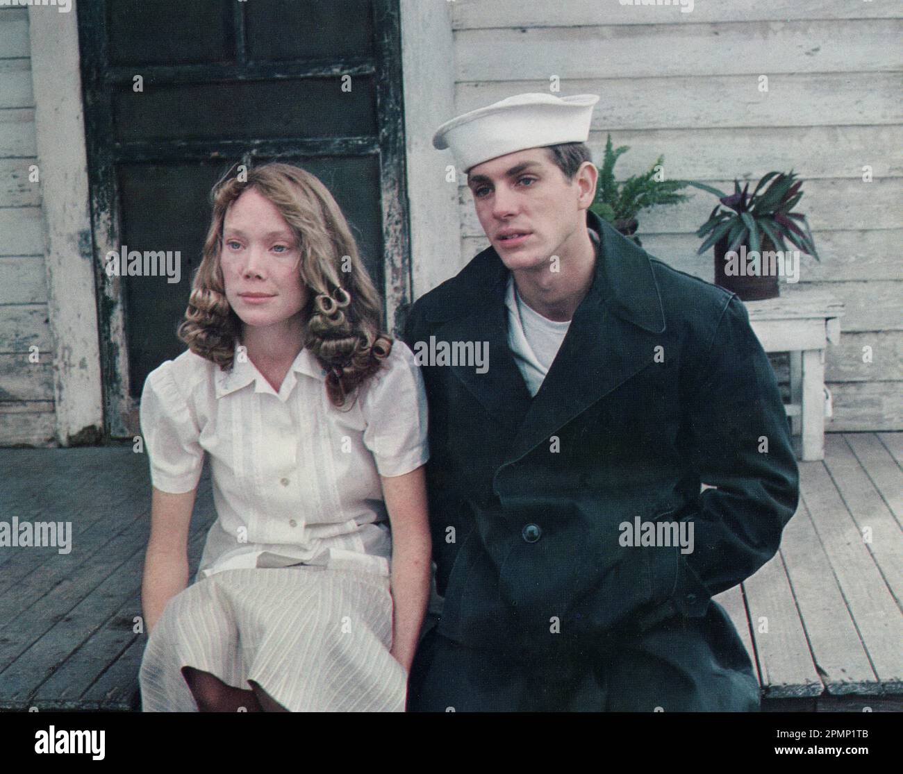 Sissy Spacek, Eric Roberts, on-set of the Film, "Raggedy Man ...