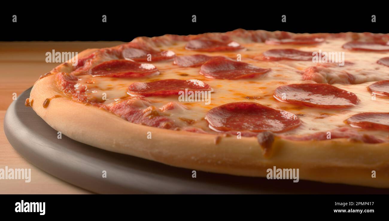 Classic pepperoni pizza hi-res stock photography and images - Alamy