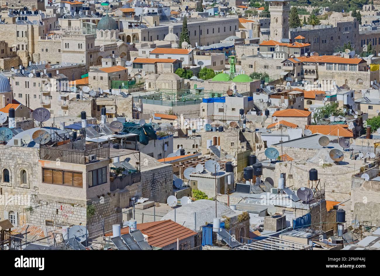 Roofs of the old city Jerusalem Israel Stock Photo - Alamy