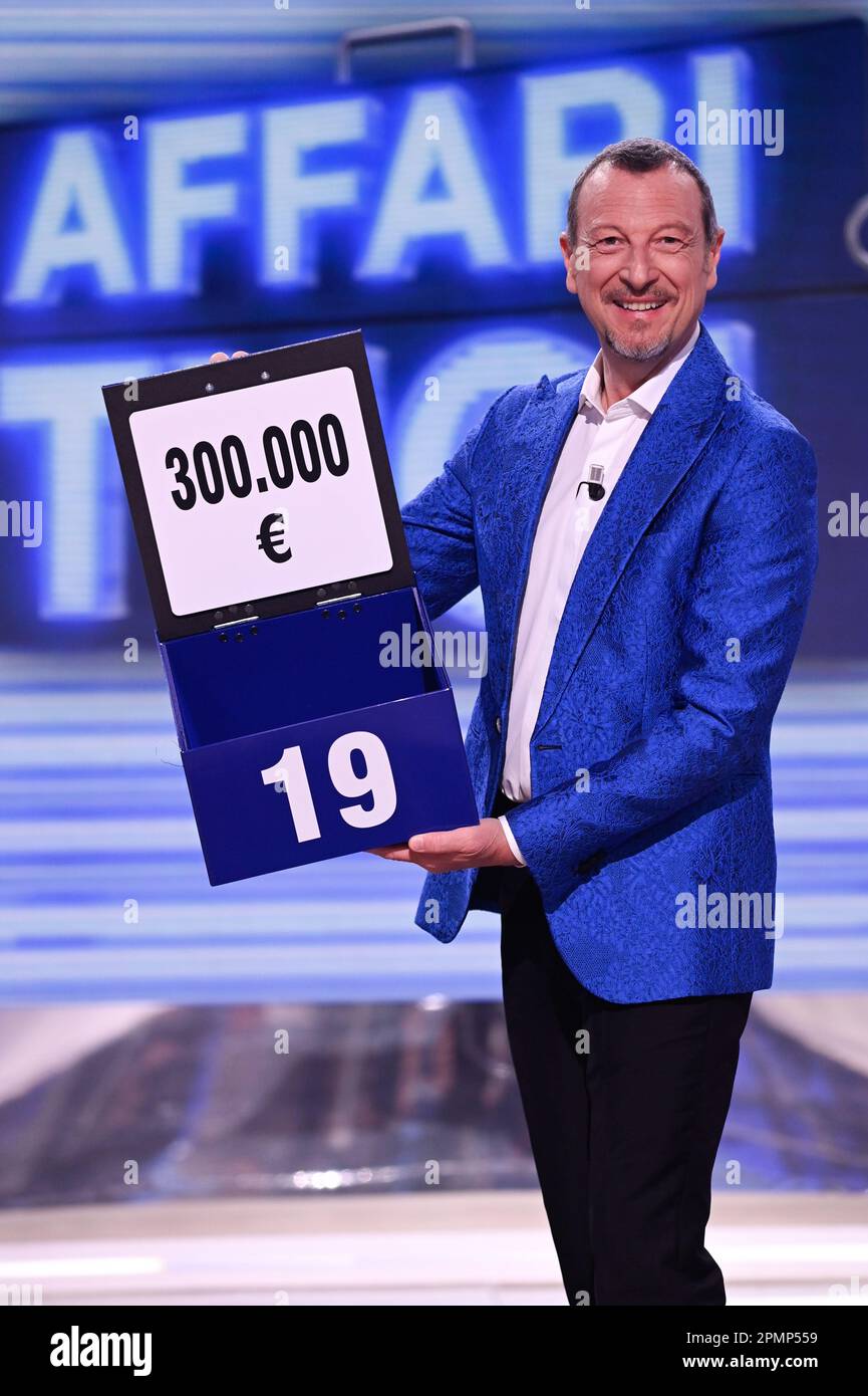 Milan, Italy. 14th Apr, 2023. Milan, presentation of "Affari Tuo ...