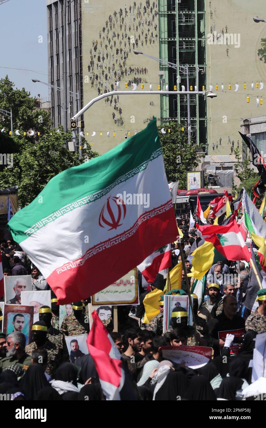 Tehran, Tehran, Iran. 14th Apr, 2023. People participate in a ...