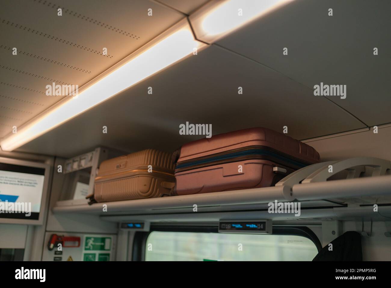 Baggage compartment inside train luggage hi-res stock photography and ...