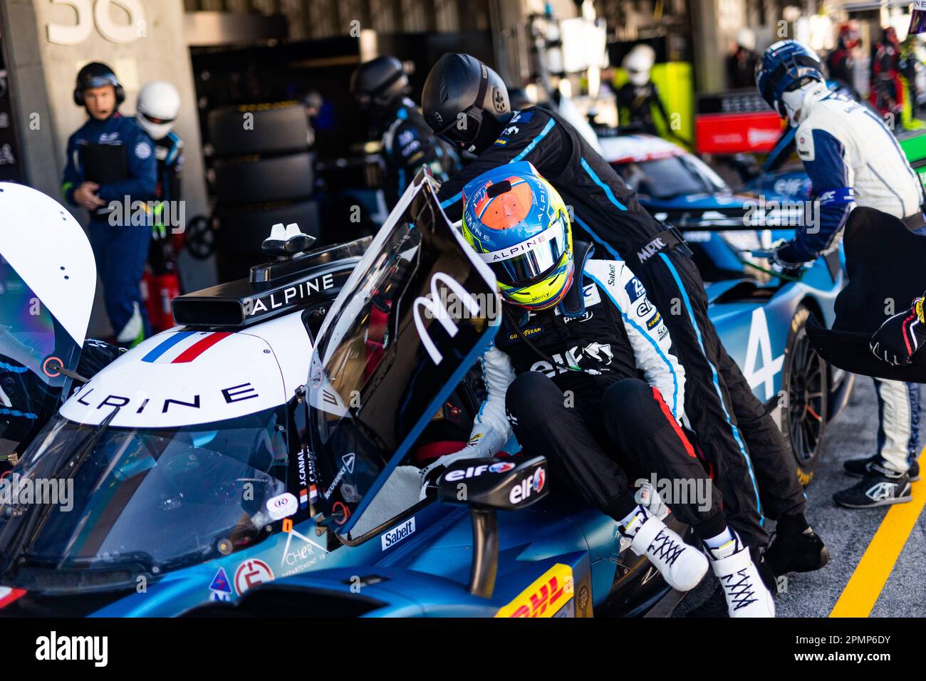 Portimao, Portugal. 14th Apr, 2023. VAXIVIERE Matthieu (fra), Alpine ...