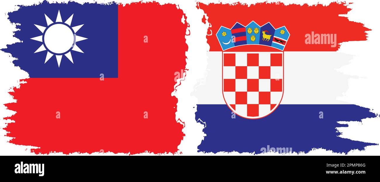 Taiwan croatia flag hi-res stock photography and images - Alamy