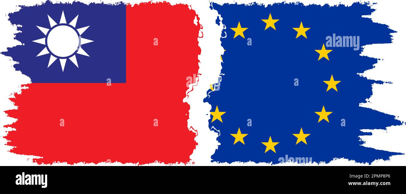 Eu taiwan flags hi-res stock photography and images - Alamy