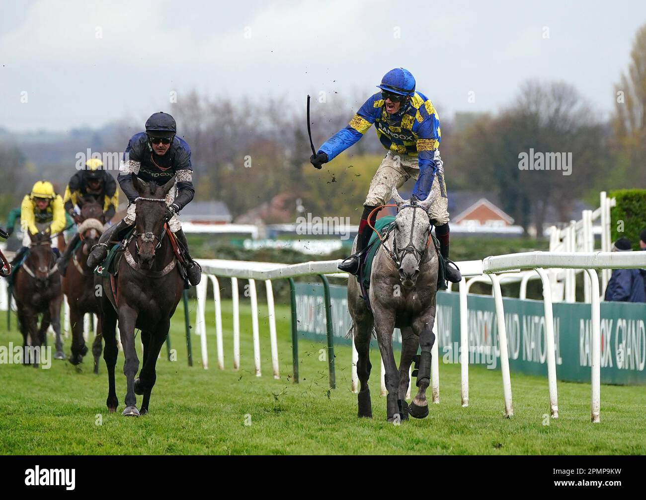 Bill Baxter ridden by Sam Twiston-Davies (right) on their way to ...