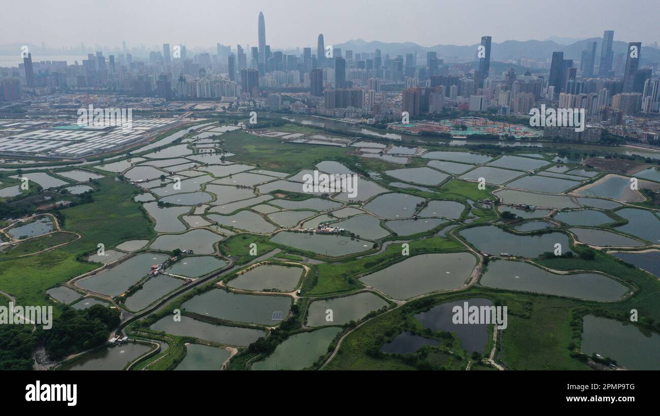A general view of Lok Ma Chau Check Point at the North West Border in ...