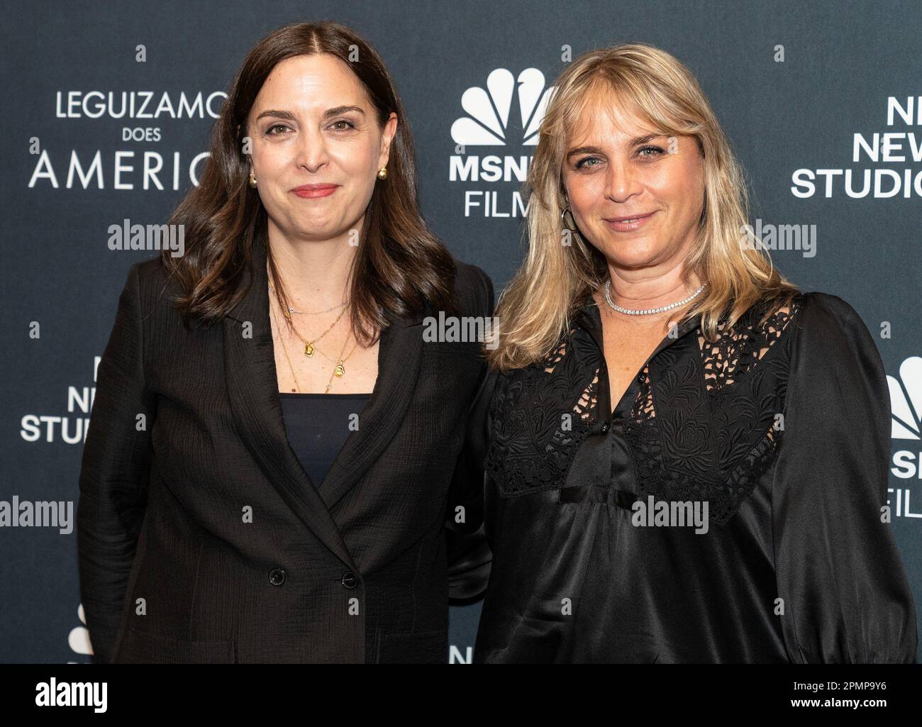 New York, United States. 13th Apr, 2023. Liz Cole and Justine Leguizamo ...